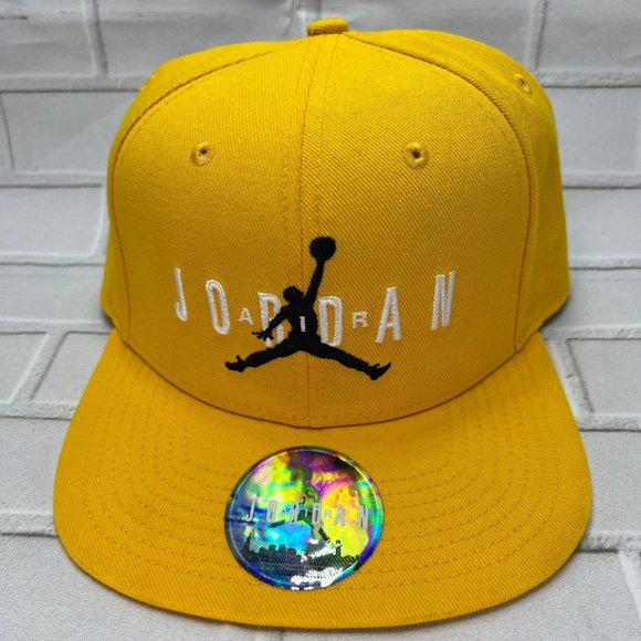 Jordan | Accessories | Air Jordan Black Logo Jumpman Hat Snapback Cap ...